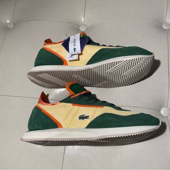 Lacoste | Shoes | Lacoste Match Break Sneaker Yellow Green Size 9 ...